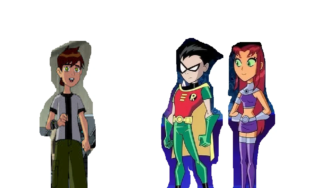 Ben Tennyson meets Robin and Starfire (An animated cartoon crossover ...