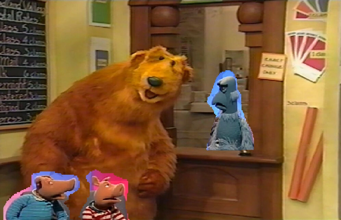 What if Sam the Eagle, Andy and Randy Pig appeared in Bear in the Big ...
