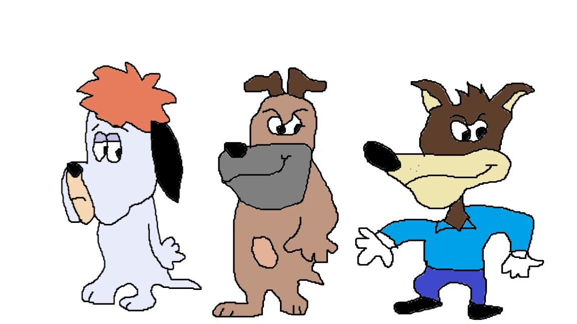 Droopy Dog, Butch Dog and Slick McWolf (Gene Deitch) by MaxietheFox2005 ...