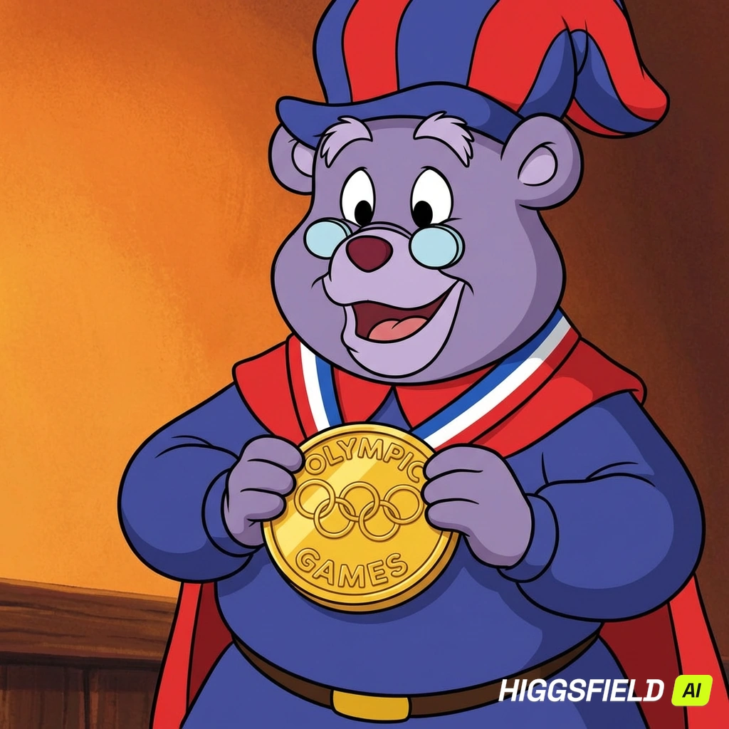 Zummi Gummi smiles with a olympic medallion by MaxietheFox2005 ...