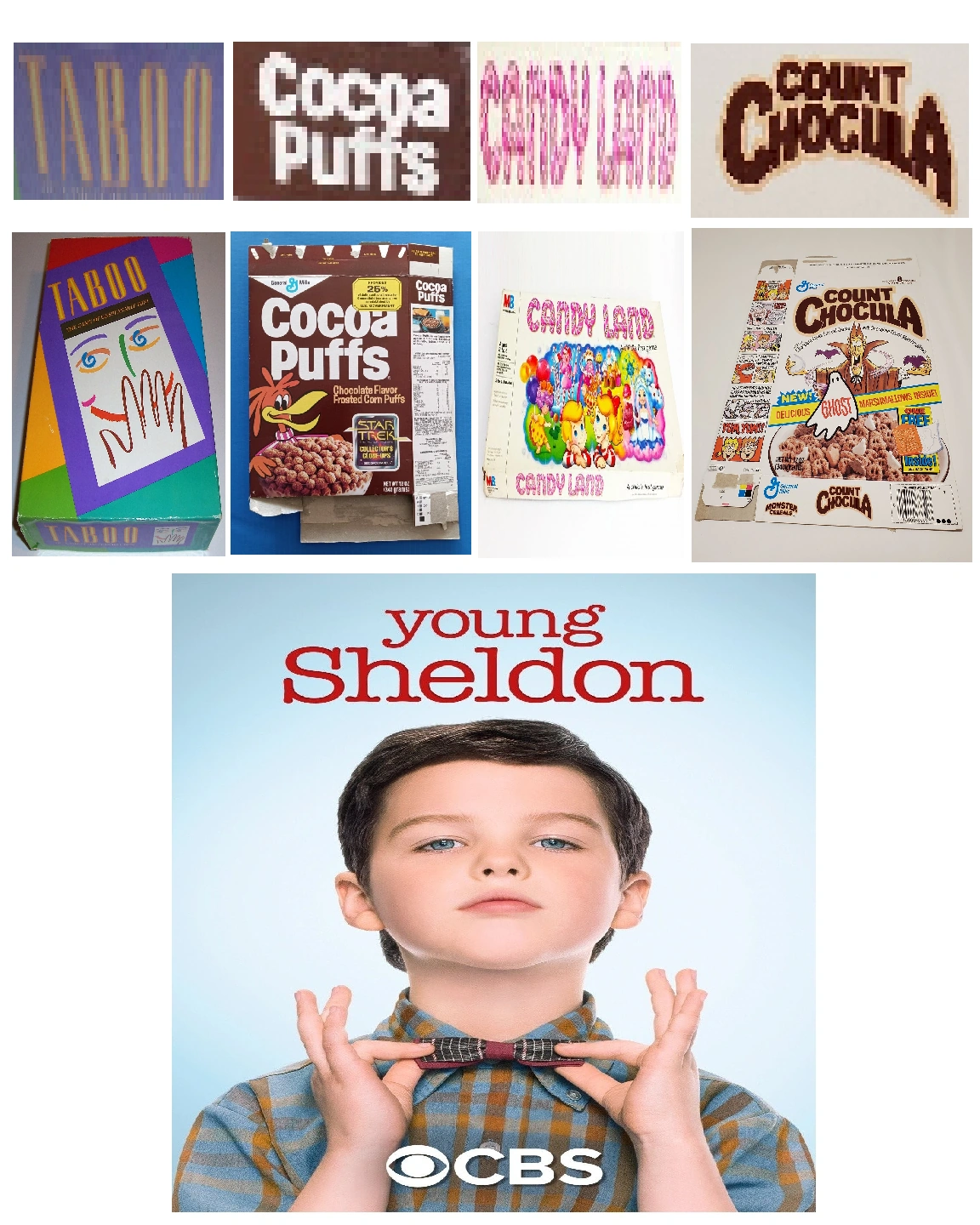 Board game and cereal box references in episodes of Young Sheldon ...