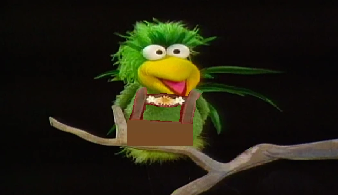 What if Clyde Bird Wears Baby Bear's Lederhosen (Muppet Wiki Stuff ...
