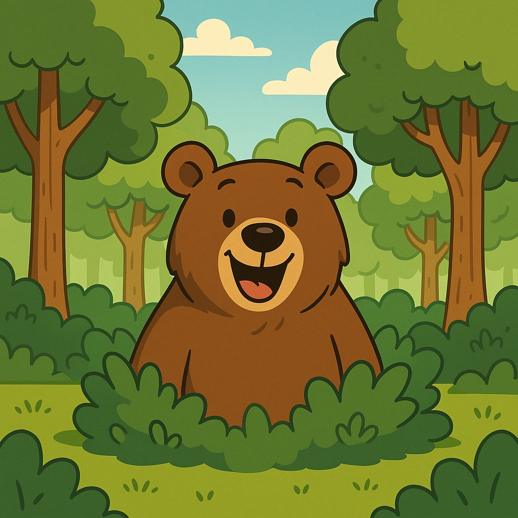 Big bear popping out of the bush (Copilot AI stuff) | Fan art Fun Wiki ...