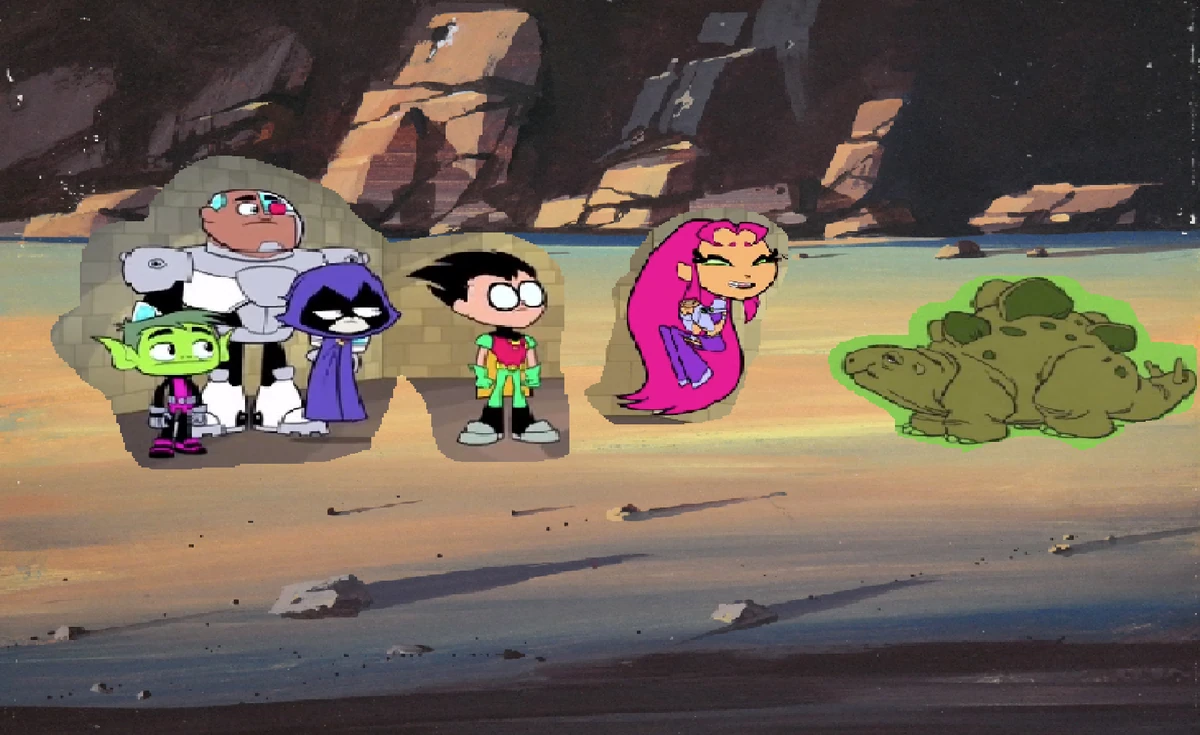 Teen Titans GO! in Valley of the Dinosaurs (Facebook stuff) | Fan art ...