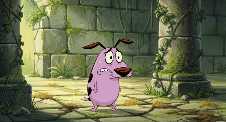 Courage the Cowardly Dog in the jungle by MaxietheFox2005 (DeviantArt ...