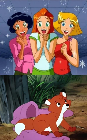 Sam, Alex and Clover's Reaction to Baby Tod the Fox by MaxietheFox2005 ...