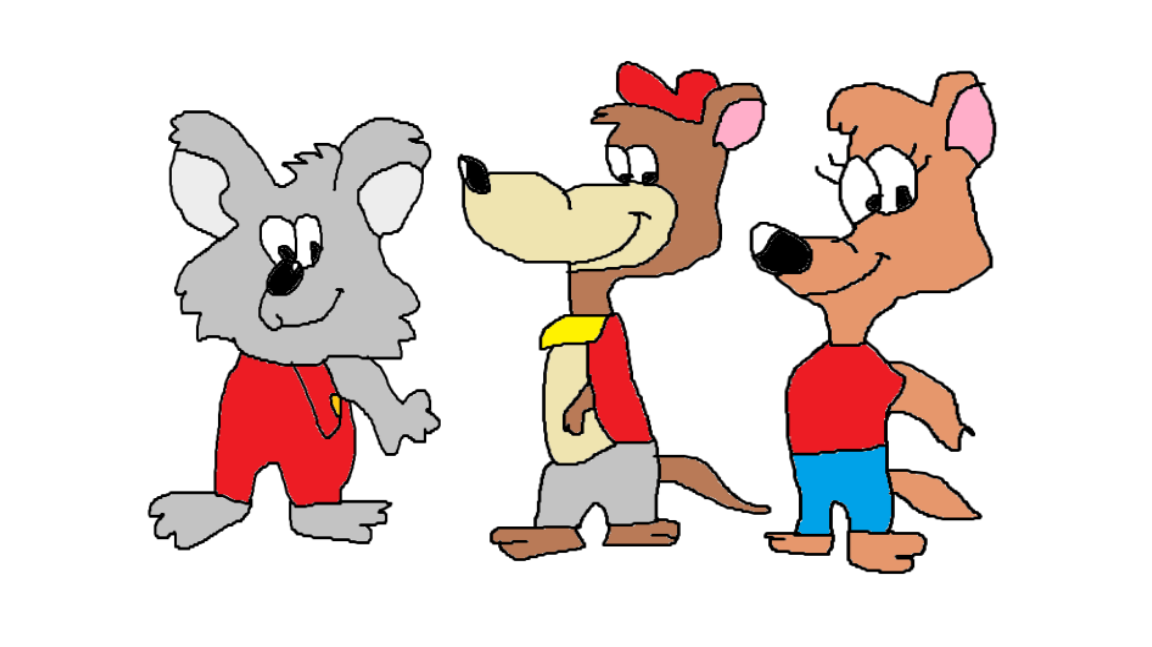 Blinky Bill, Skippy the Kangaroo and Matilda Roo (D'Ocon Films style ...
