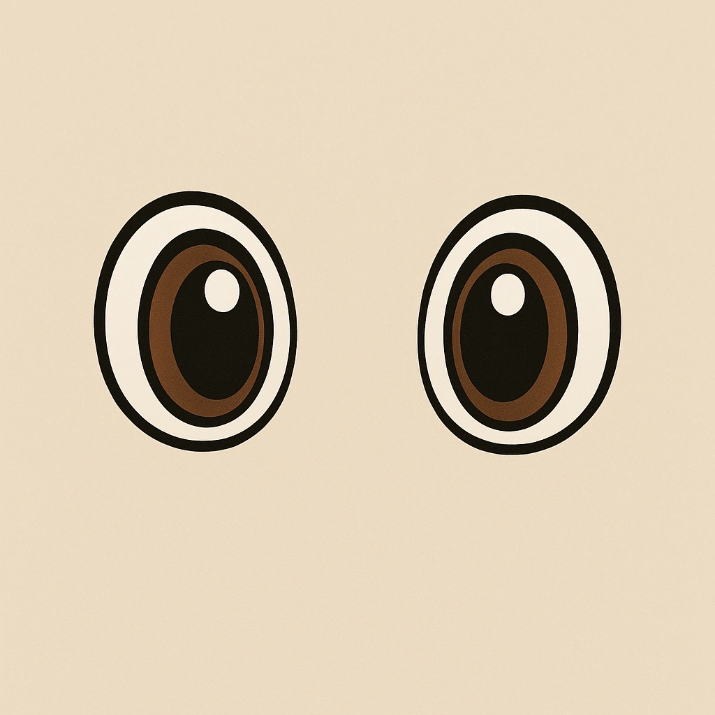 Cartoon vector stock - Rabbit eyes (Copilot AI stuff) | Fan art Fun ...