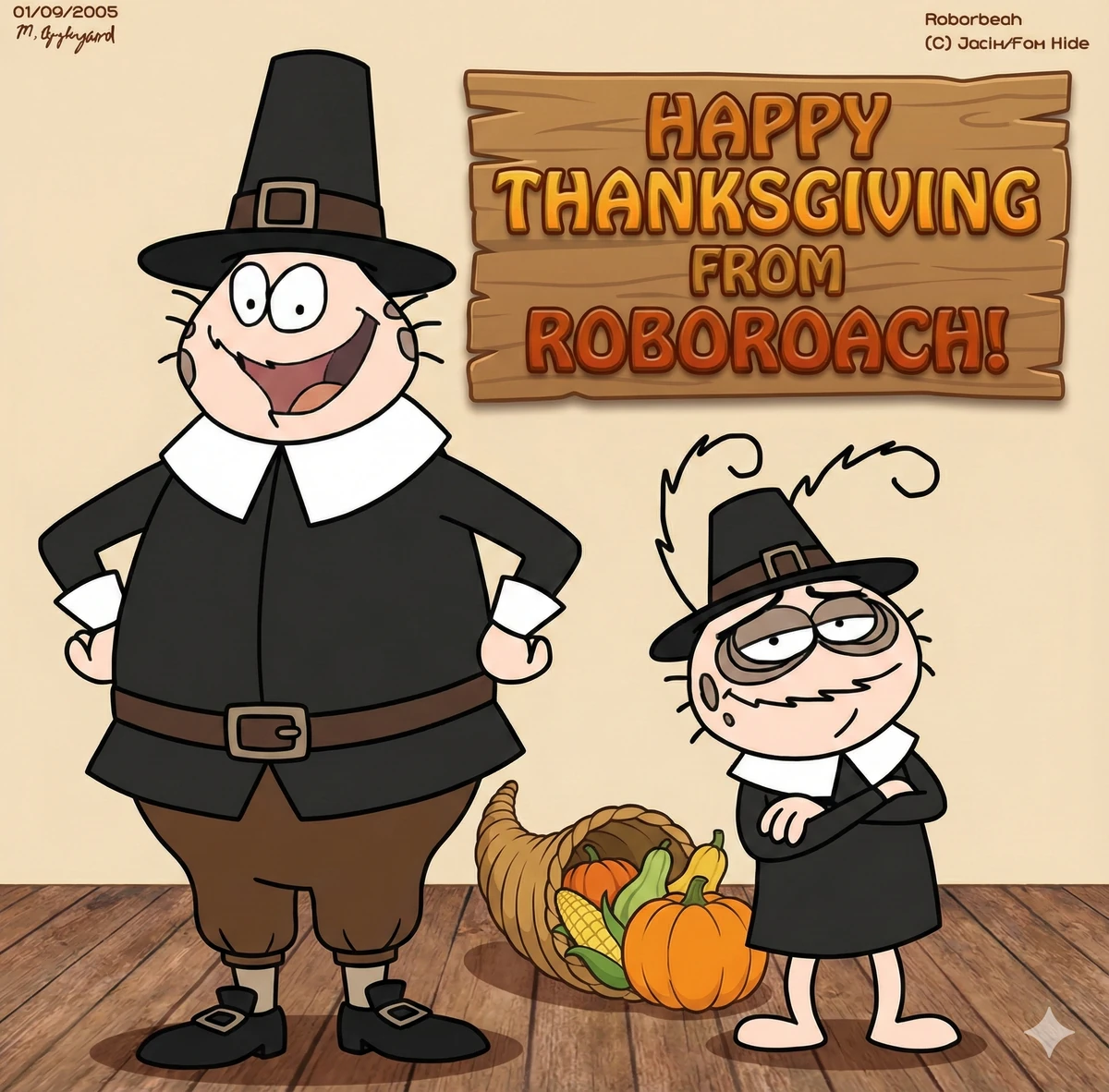 Happy Thanksgiving from RoboRoach | Fan art Fun Wiki | Fandom