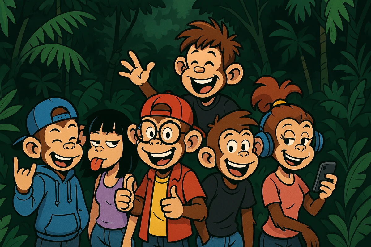 Monkey teenager school (Copilot AI stuff) | Fan art Fun Wiki | Fandom