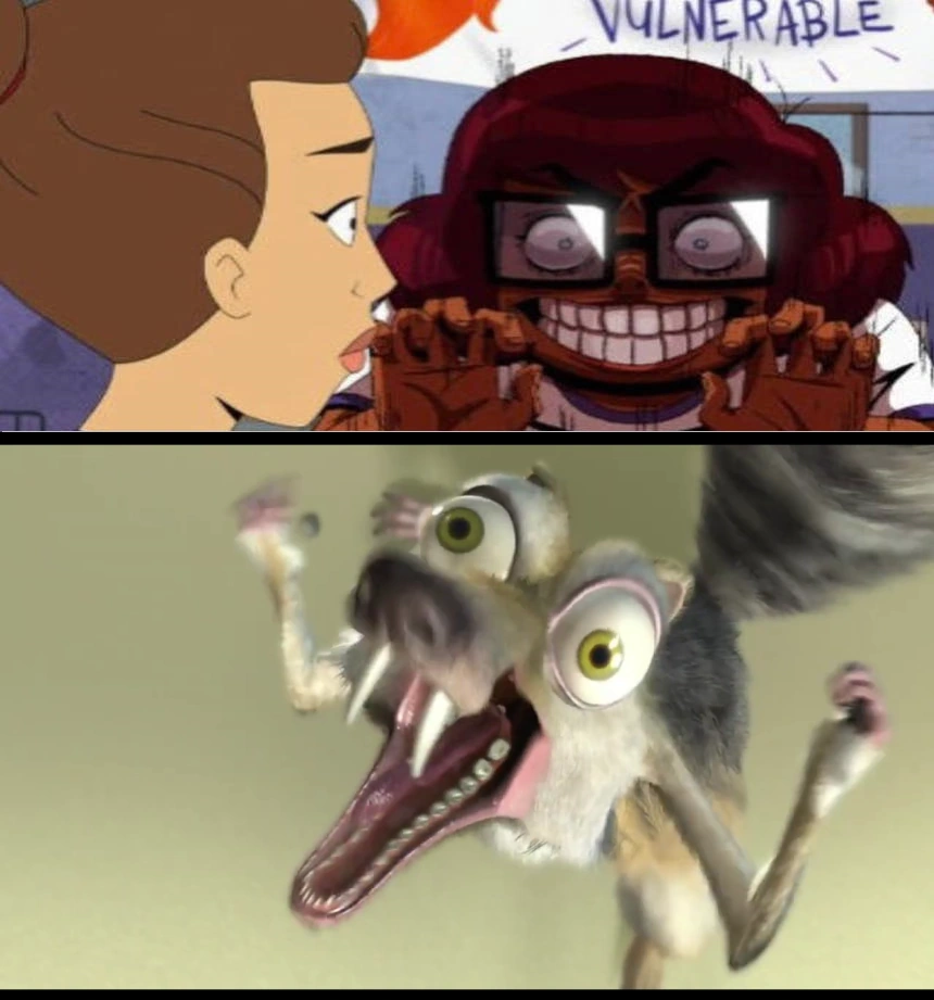 Scrat is Scared of Scary Velma by MaxietheFox2005 (DeviantArt stuff ...