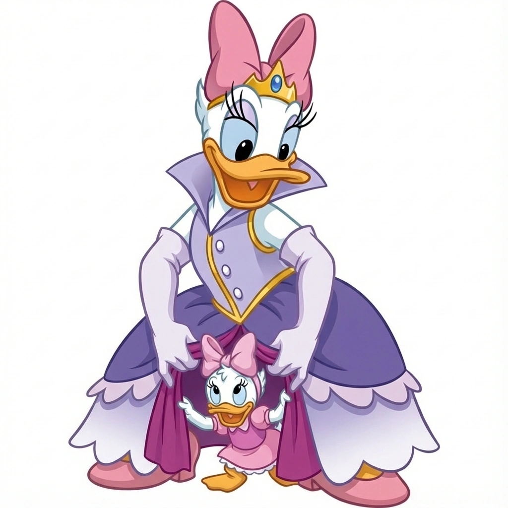 Grand Duchess Daisy Duck with Webby Vanderquack | Fan art Fun Wiki | Fandom