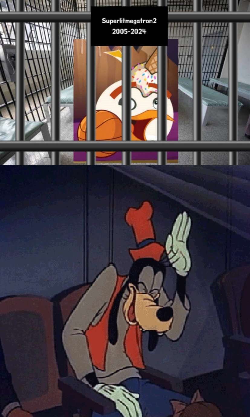 Goofy laughs at SuperlitMegatron2 jail by MaxietheFox2005 (DeviantArt ...