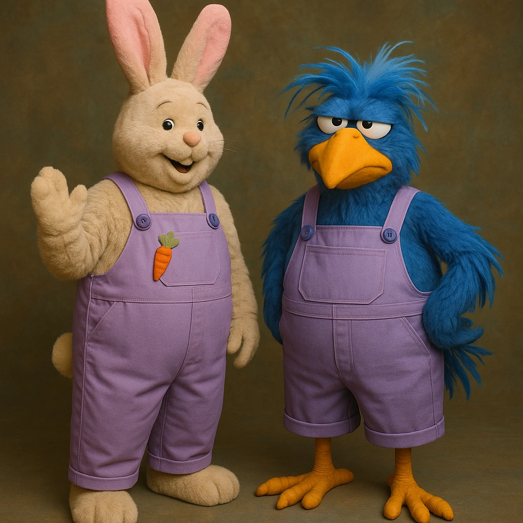 MEL bird in Style of The Same Photo While I Eat Toast and Butter with a Banana Little Bunny Foo ...