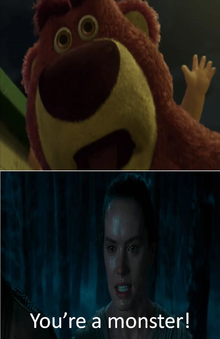 Rey calls Lotso a monster by MaxietheFox2005 (DeviantArt stuff) | Fan ...