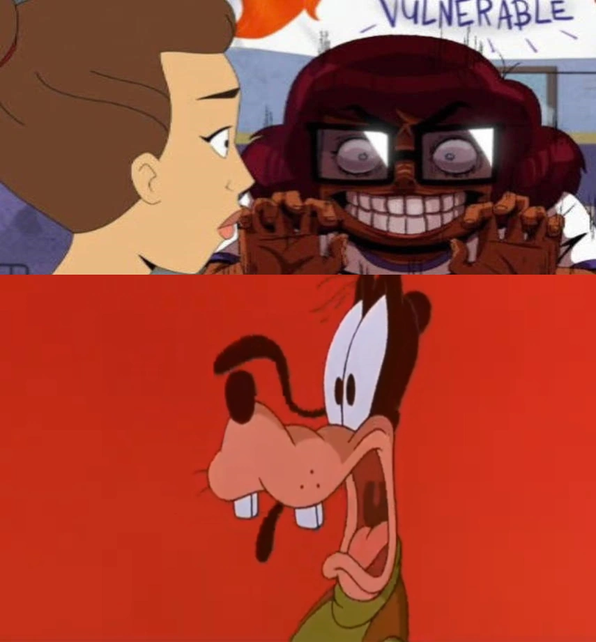 Goofy is Scared of Scary Velma by MaxietheFox2005 (DeviantArt stuff ...