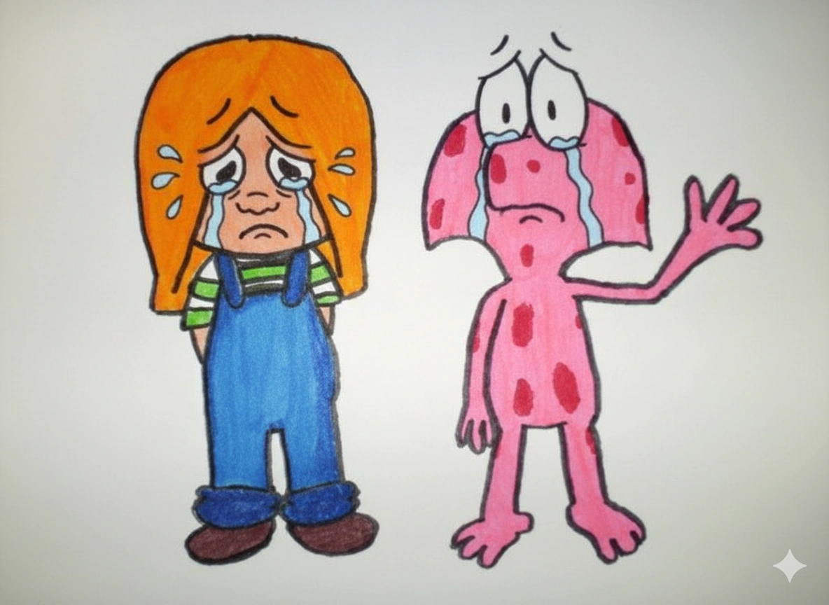 Katie and Orbie are crying in 9/11 | Fan art Fun Wiki | Fandom