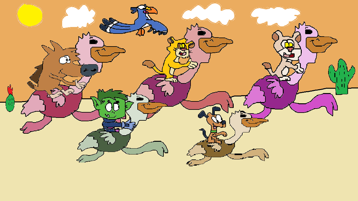 Toon-Olympics EP12 : Ostrich Ride by SidabaTheToonLord (DeviantArt ...