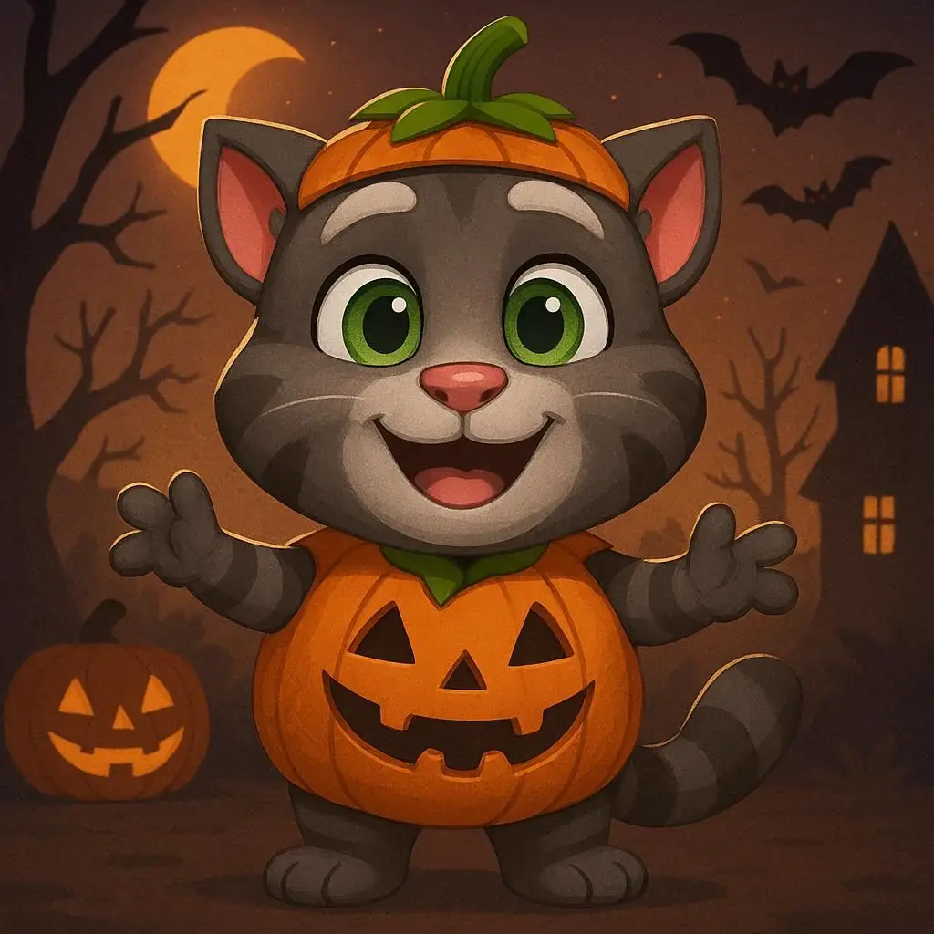 Talking Tom at Halloween (AI stuff) | Fan art Fun Wiki | Fandom