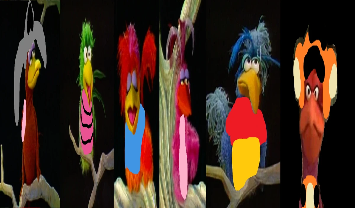 Harvey Clyde Doris Shirley Mel & Duke Birds Dressed as Winnie the Pooh ...