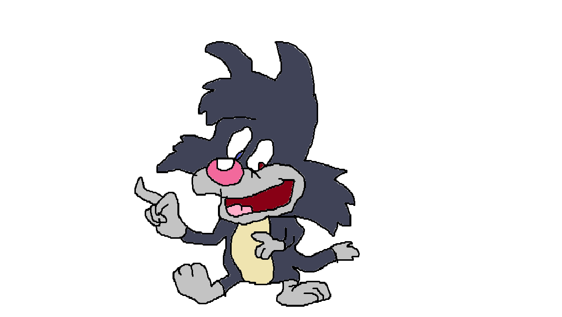 Cigarettes the Cat (John Kricfalusi) in style of Bonkers D. Bobcat (art ...