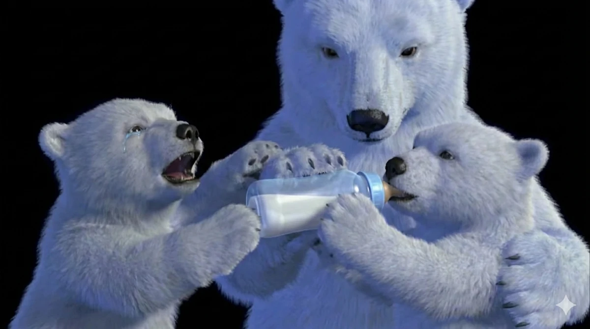 Drinking polar bear milk (Gemini) | Fan art Fun Wiki | Fandom