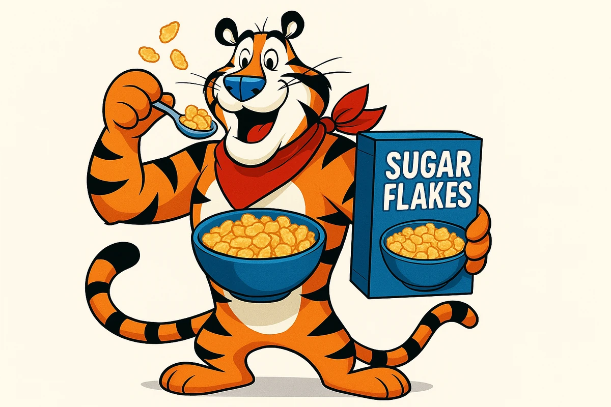 Tony the Tiger eats Frosted flakes cereal by mnwachukwu16 (DeviantArt ...