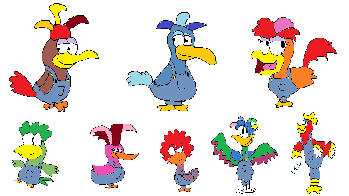 The Muppet Birds Wear Overalls by SidabatheToonLord (DeviantArt stuff ...