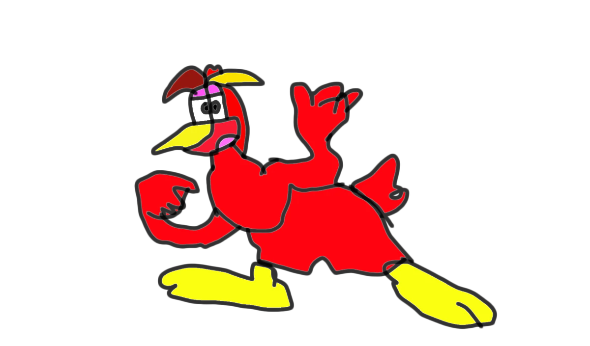 Harvey Bird in Style of Gandy Goose (Art Stuff) | Fan art Fun Wiki | Fandom