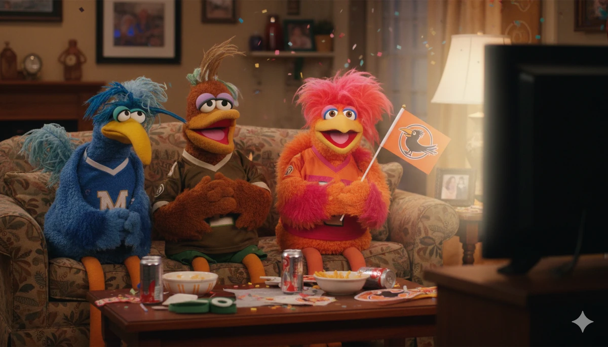 Three birds watching the big game (Muppet Wiki stuff) | Fan art Fun ...