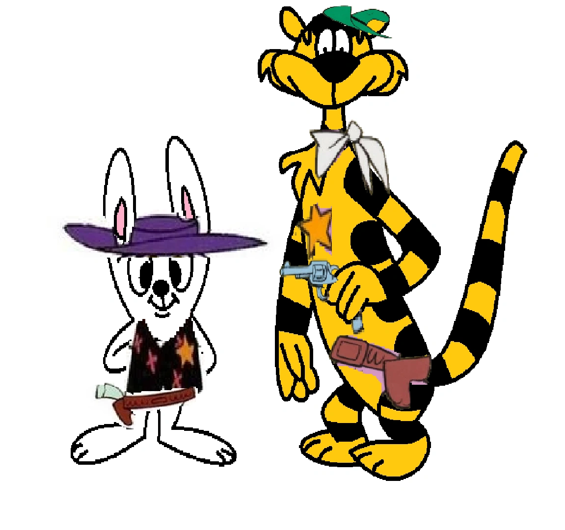 Crusader Rabbit as Ricochet Rabbit and Ragland T. Tiger as Droop-a-Long ...