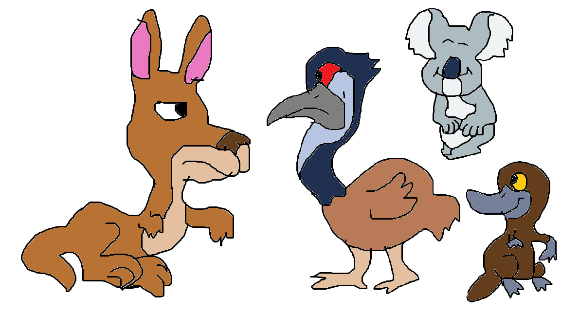 Bill Peet's design - Australian Outback animals (Blogspot stuff) | Fan ...