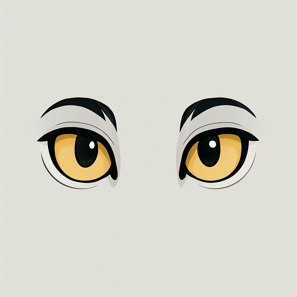 Snow leopard eyes in the cartoon background (Copilot AI stuff) | Fan ...