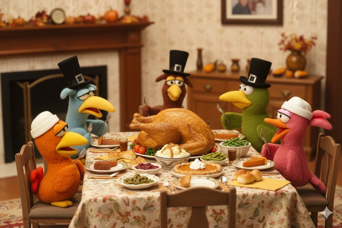 The Muppet Birds Thanksgiving feast (Gemini) | Fan art Fun Wiki | Fandom