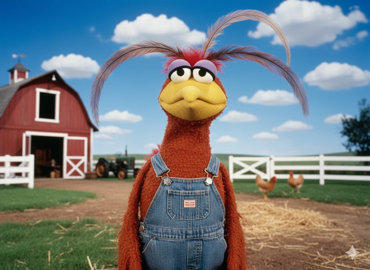 The Same Photo While I Eat Muffins and Jelly with a Banana Harvey Bird ...