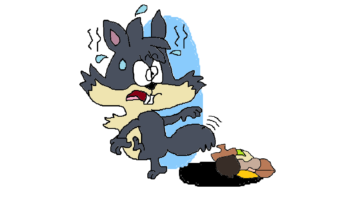 ToonoNuttoHolic88 - Nutsy is scared with background (DeviantArt stuff, art STUFF) | Fan art Fun ...