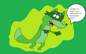 Swiper the Fox painted in green by SidabaTheToonLord (DeviantArt stuff ...