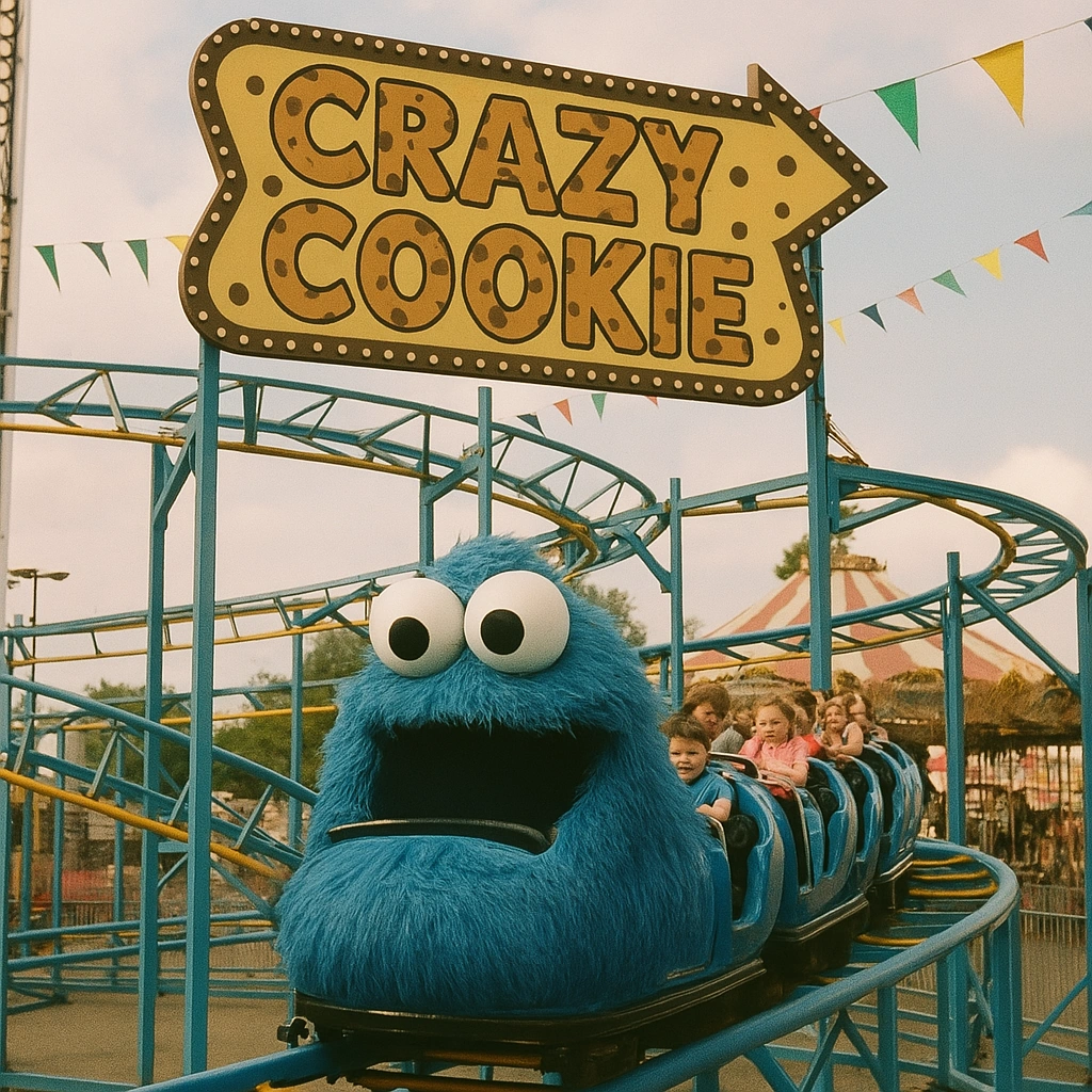 A Cookie Monster themed Roller coaster ride (Copilot AI stuff) | Fan ...