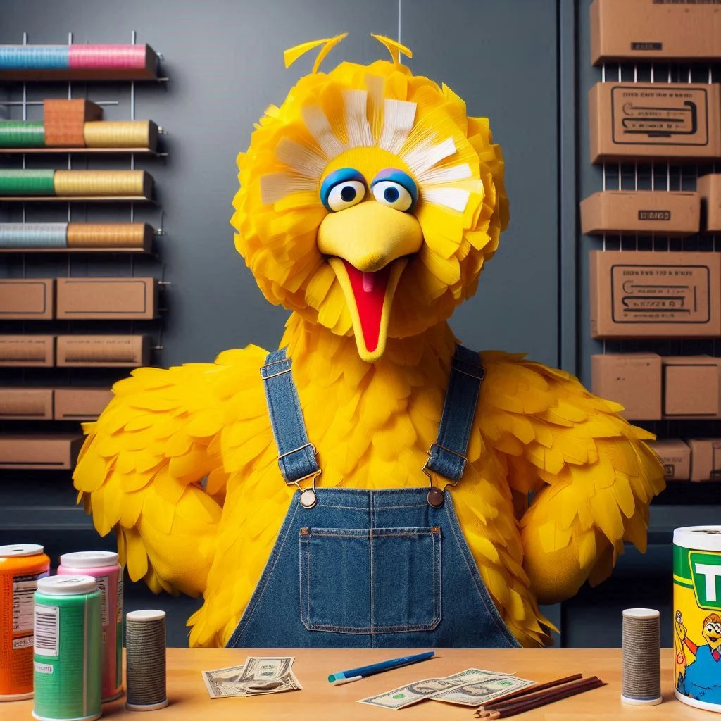 Showoff Big Bird | Fan art Fun Wiki | Fandom