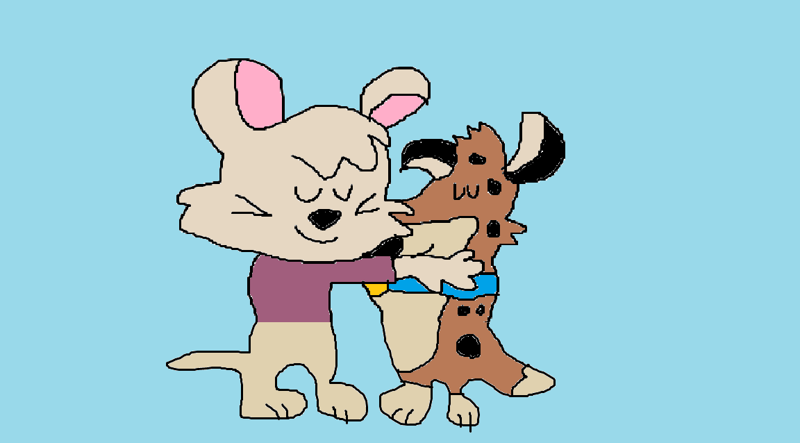 Martin Brisby Hugs Gary the Dog (Full Body Version) by SmashGamer16 ...