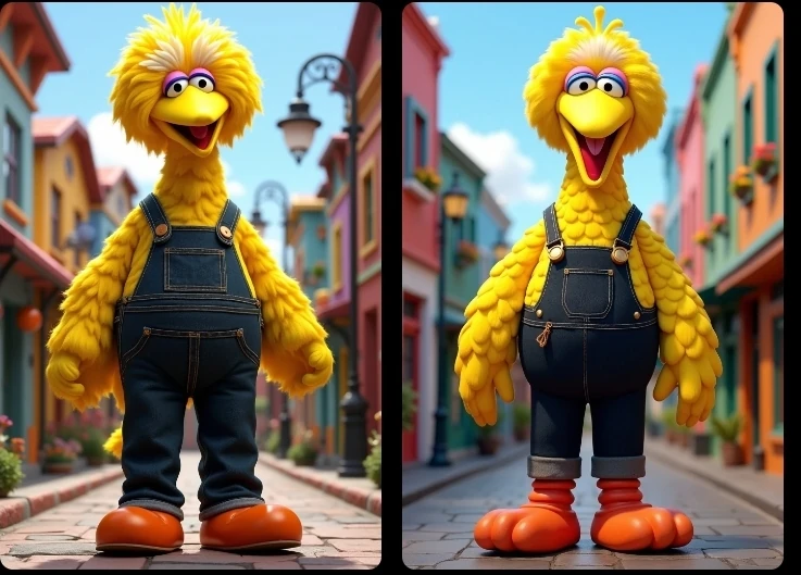 The Same Photo When I Stand Up Tall Big Bird | Fan art Fun Wiki | Fandom