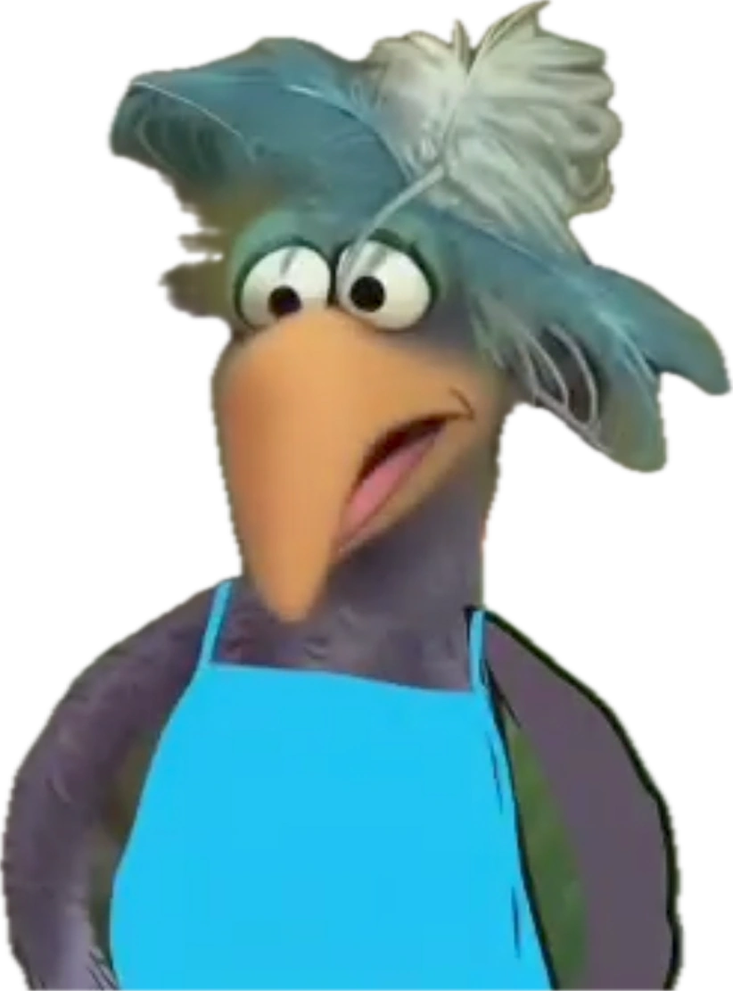 Mel Bird wears overalls (Remastered) | Fan art Fun Wiki | Fandom