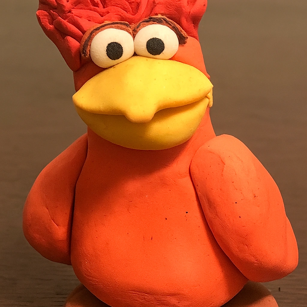 Clay Doris Bird with opened eyes | Fan art Fun Wiki | Fandom