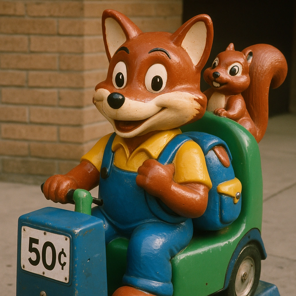 A coin operated fox kiddie ride (Copilot AI stuff) | Fan art Fun Wiki ...