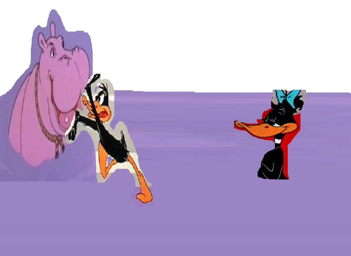Daffy Duck's pet hippo (Blogspot stuff) | Fan art Fun Wiki | Fandom
