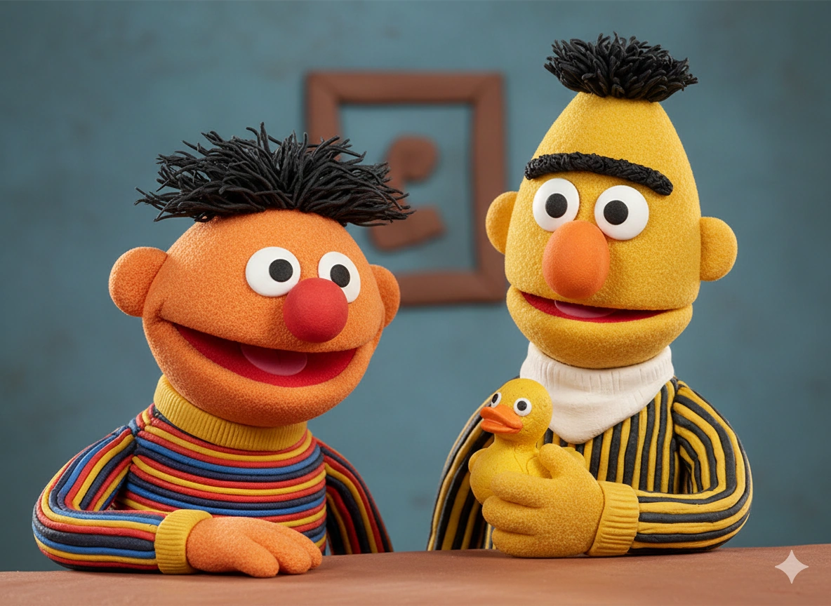 Ernie and Bert in claymation style by timmybrisbyfan1925 (DeviantArt ...