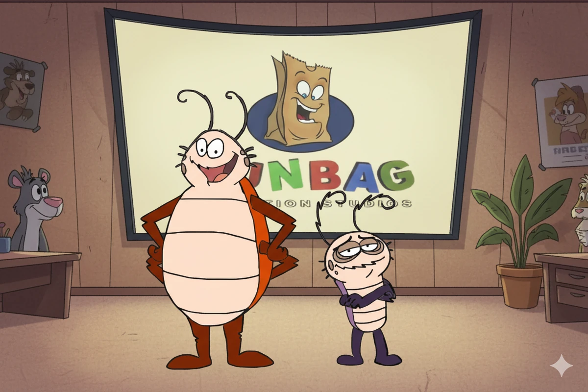 Rube Roach and Reg Roach in Funbag Animation Studios (Gemini) | Fan art Fun Wiki | Fandom