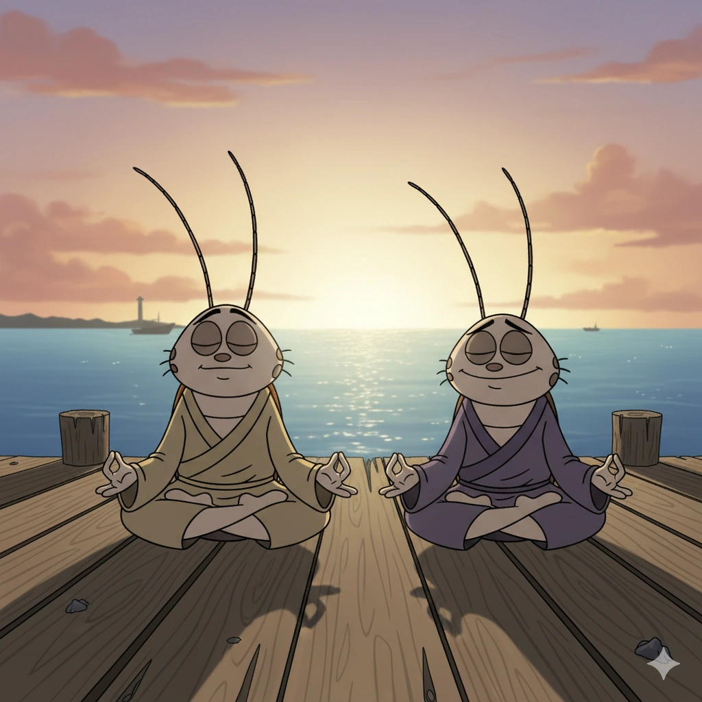 Rube Roach and Reg Roach are doing a meditation at pier (Gemini) | Fan ...