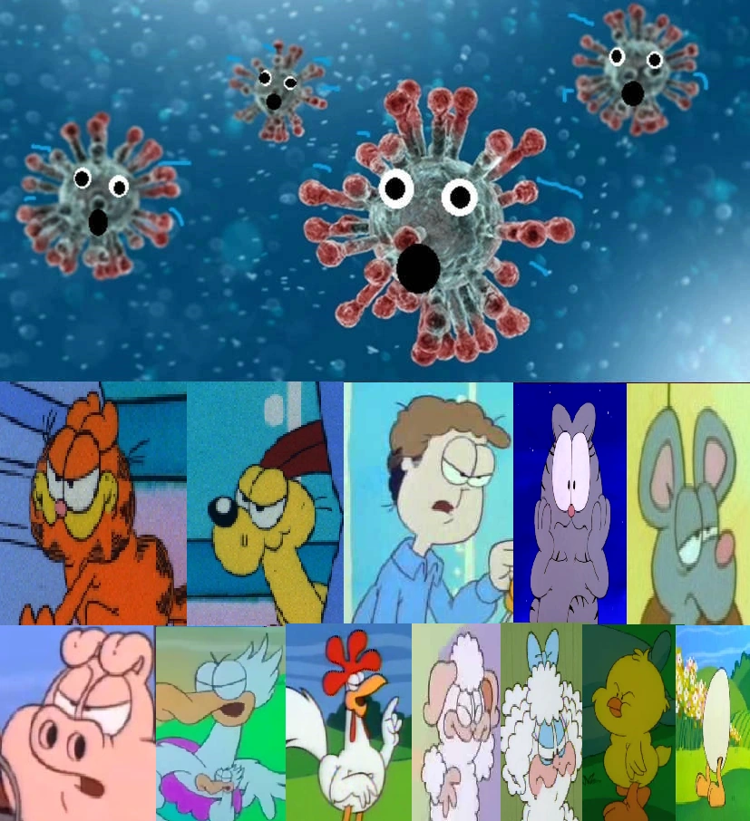 Garfield and Friends with the U.S. Acres Gang have had it with COVID-19 ...