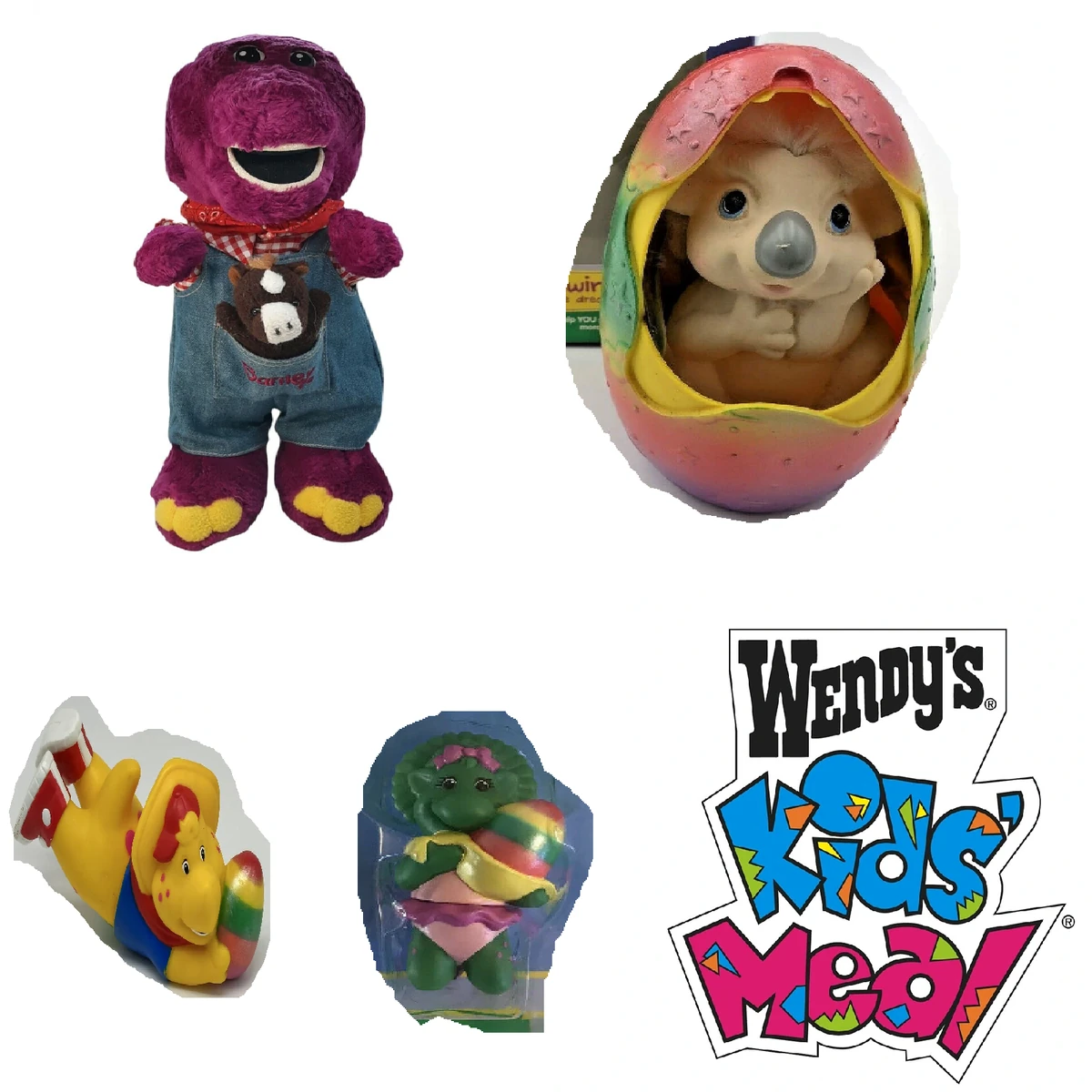 Wendy's Kids Meal - Lot of 4, Barney's Great Adventure Toys, Kids Meal ...